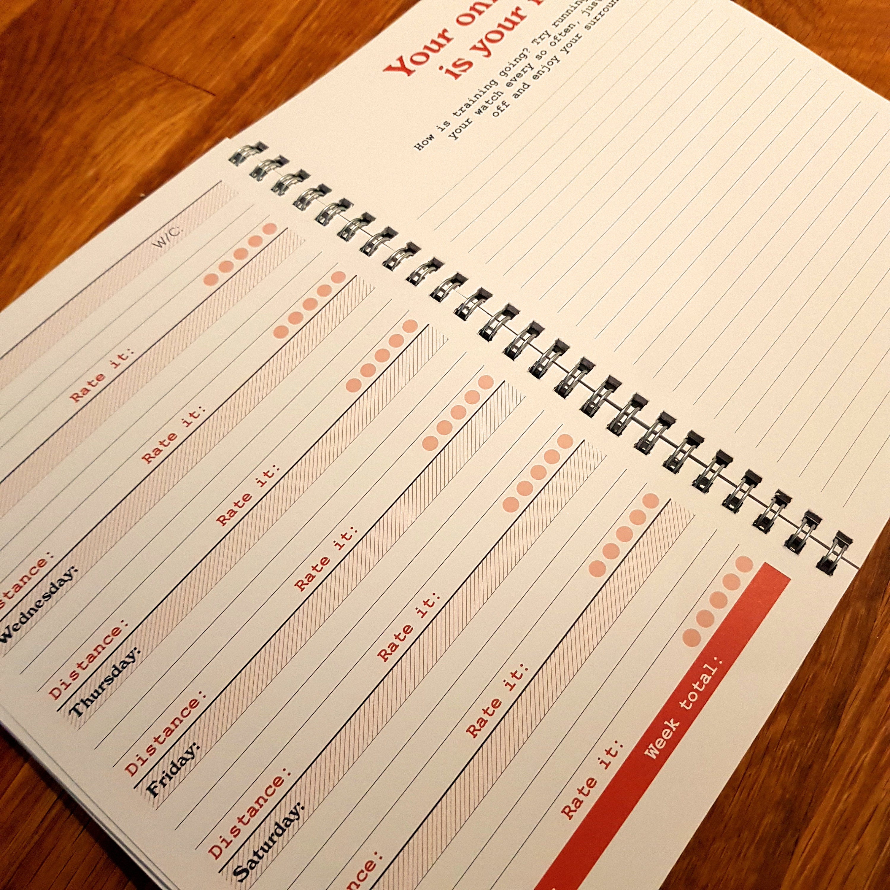 Bosky A5 Running Log Book - Etsy