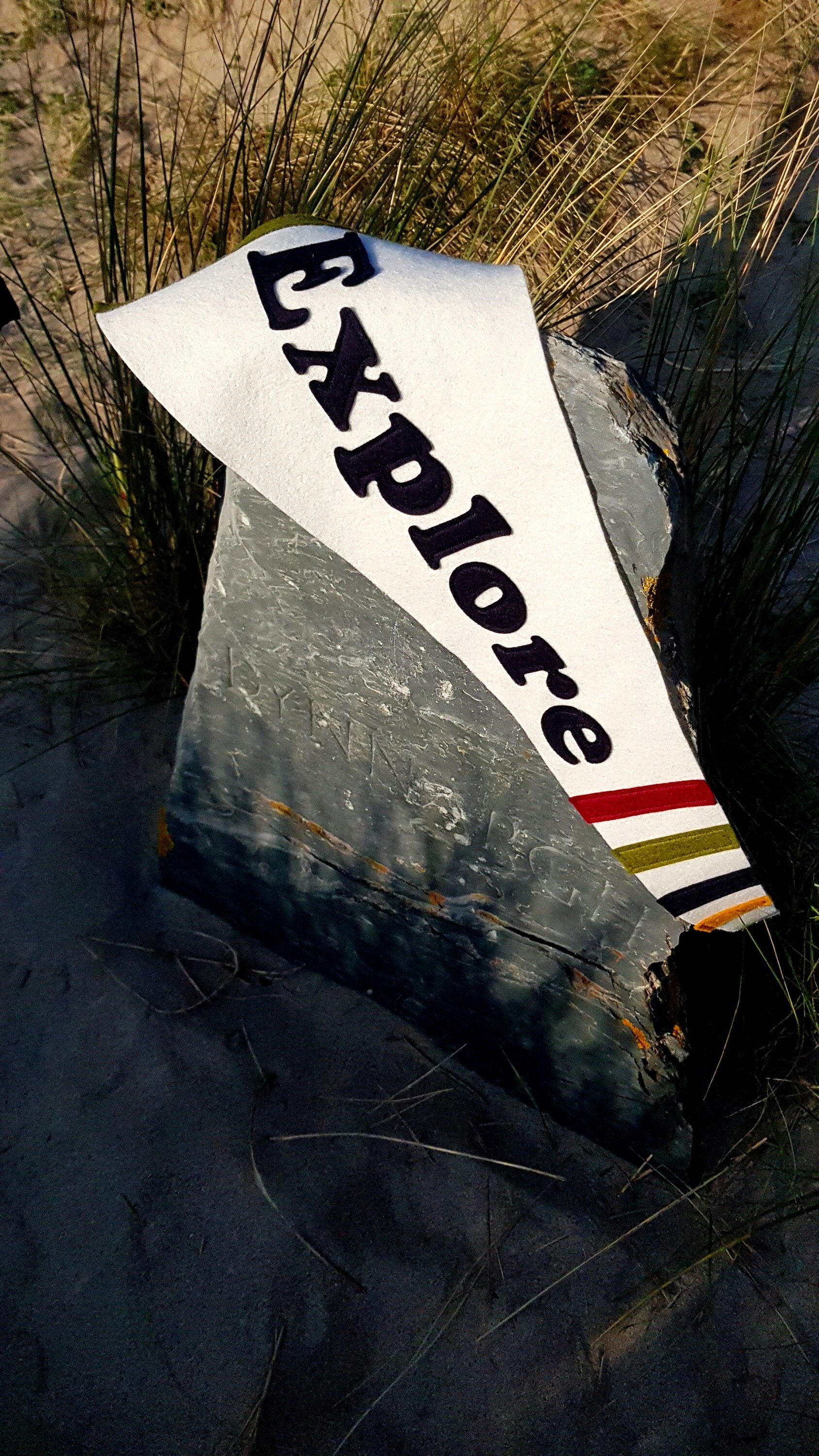 Explore Wool Felt Pennant Flag: Handmade Adventure Decor - Etsy
