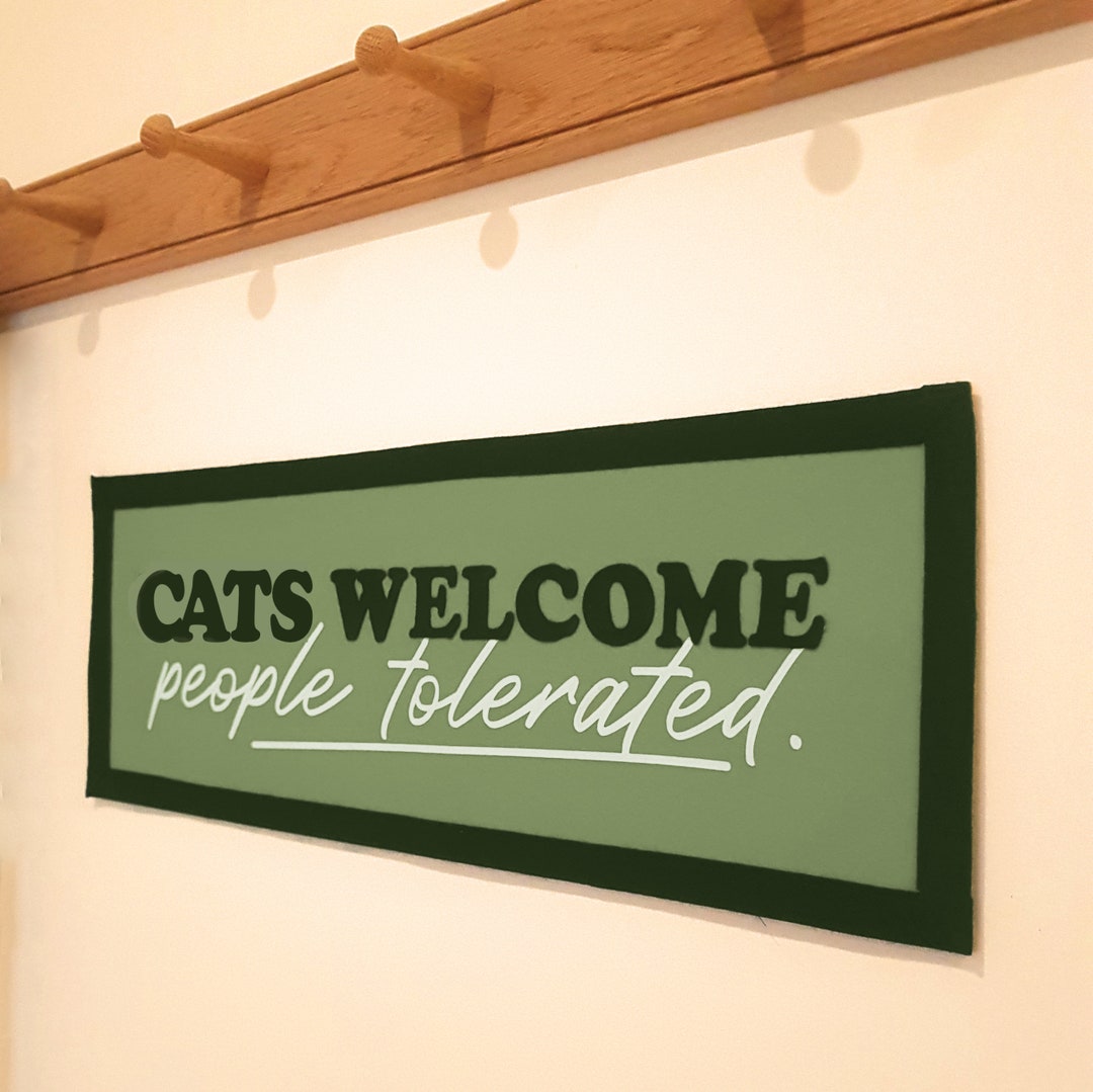 Cat Banner, Pet Lover Banner, Cat Person, Felt Camp Flag, Boskystore ...
