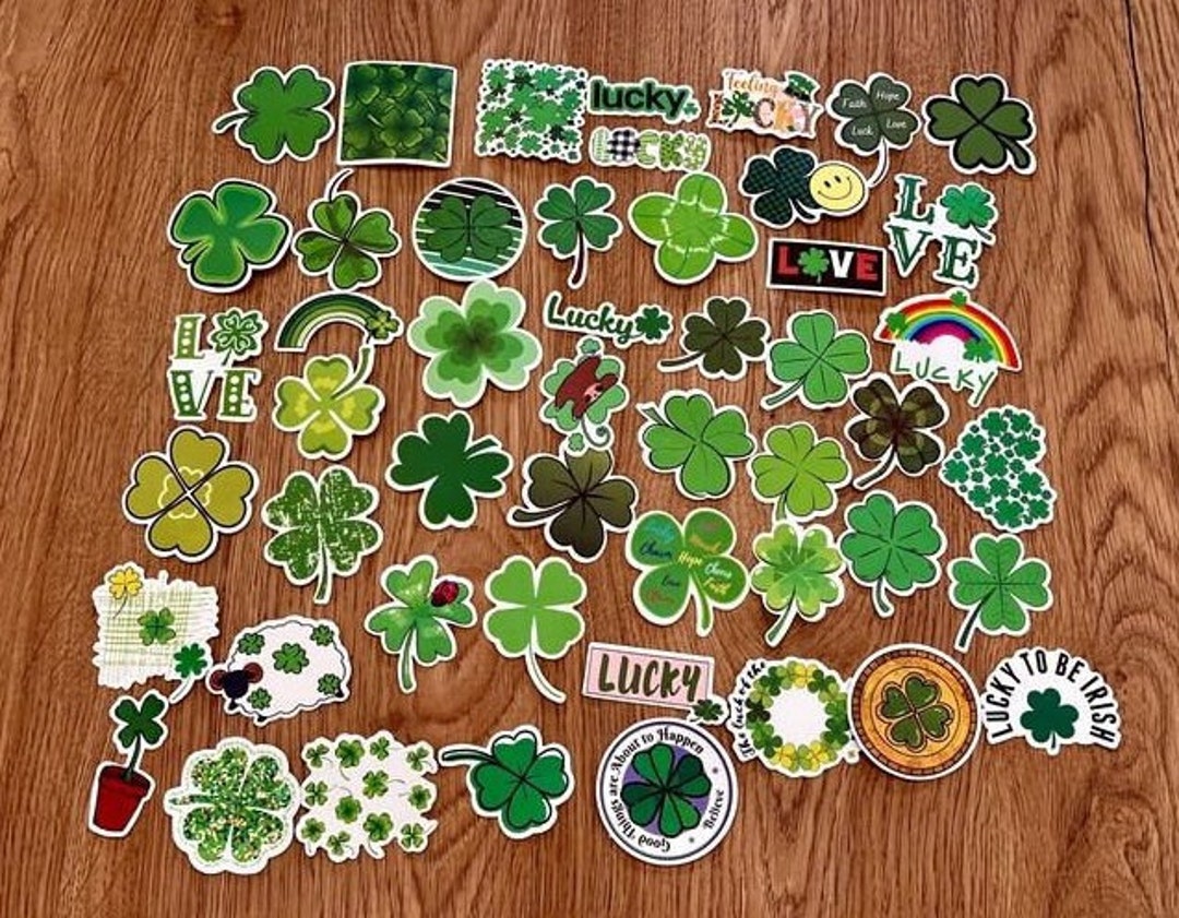 Cloverleaf, Ireland, St. Patricks Day Stickers Waterproof & Very Stable ...