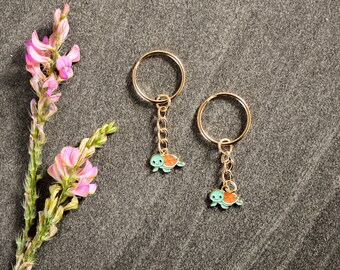 Sea Turtle Keychain Key Ring Tortoise Handmade Bag Charm Gift - Etsy
