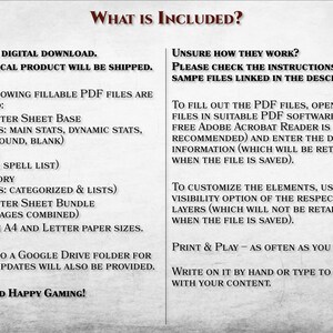 Dnd 2024 Character Sheet PDF Fillable Class Background Template Spell ...