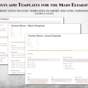 Dnd Campaign Planner RPG Notion Template Worldbuilding Organizer DM ...
