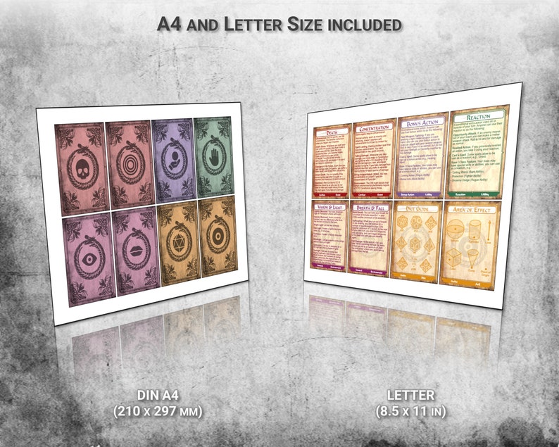 Dnd Player Cheat Cards PDF Fillable New Player Turn Guide - Etsy Canada