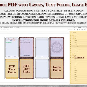 Dnd Ability Cards PDF Fillable for Every Class Customizable Printable ...