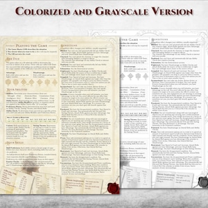 Dnd 2024 Player Cheat Sheet PDF Turn Guide New Player Guide Quick ...