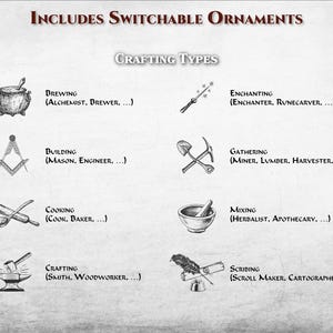 Dnd Crafting Recipe Cards PDF Fillable Customizable Printable Accessory ...