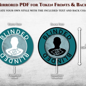 Dnd Condition Tokens PDF Player Standard Conditions Customizable ...