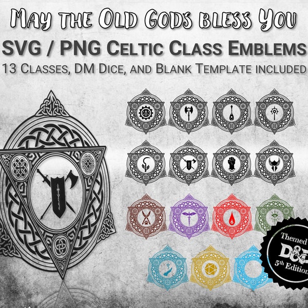 Dungeons and dragons class svg - Etsy España