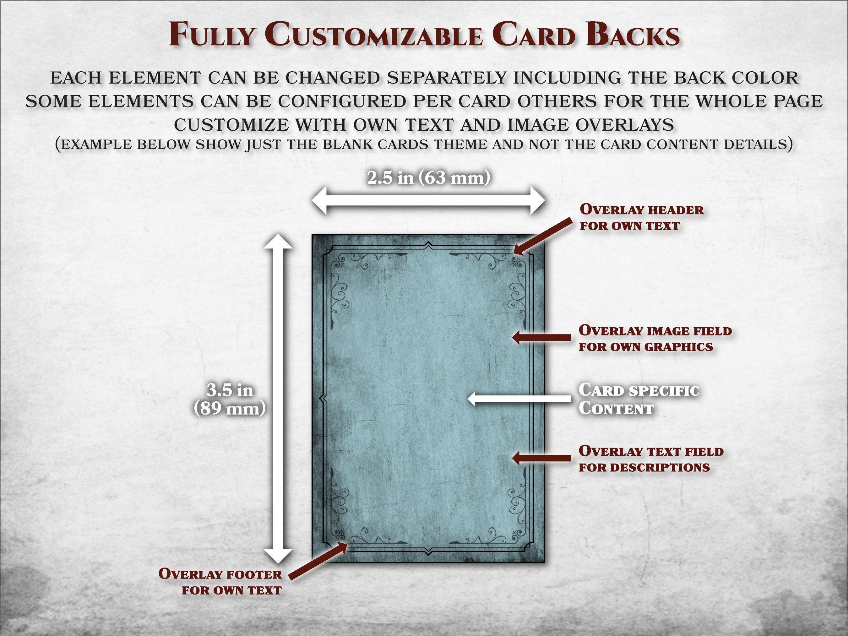 Dnd Roleplay Card Bundle PDF Fillable Cards of Your Choice Customizable ...