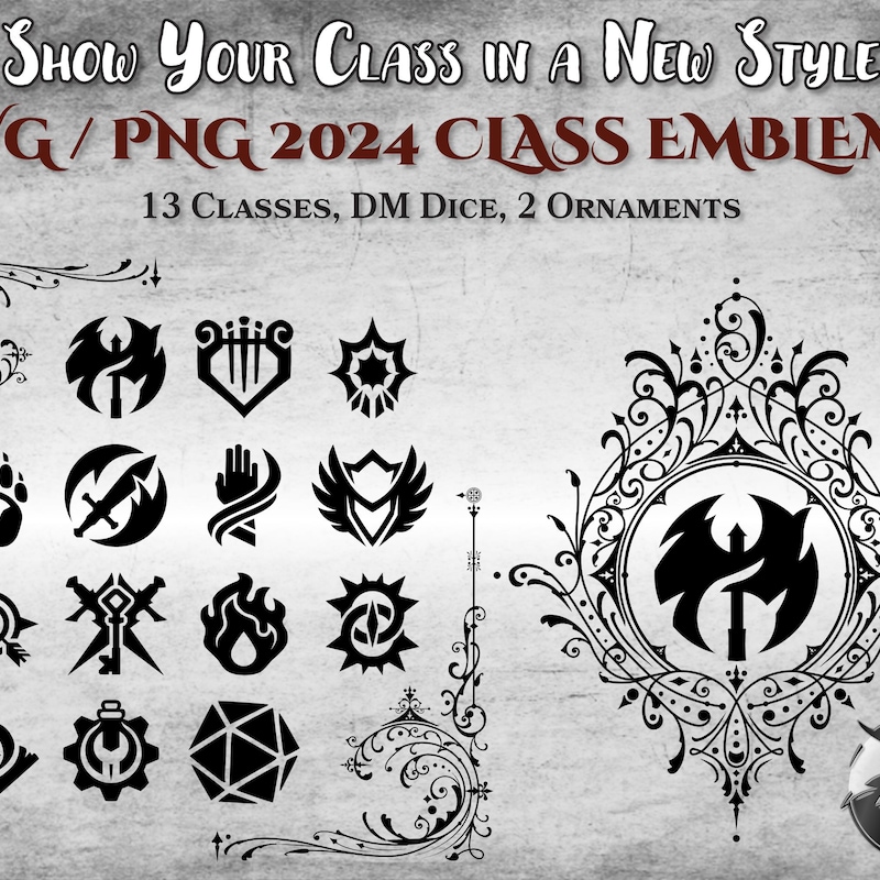 Dnd Emblem Classes Svg - Etsy UK