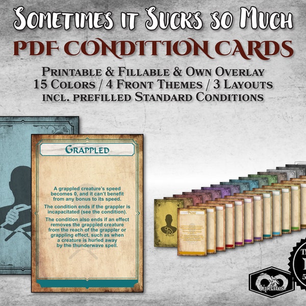 Dnd 5e Condition Cards - Etsy