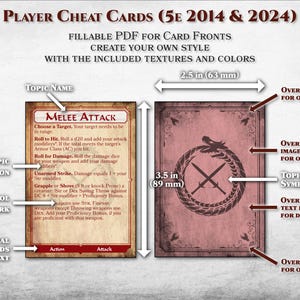 Dnd Player Card Bundle PDF Fillable Activity Tracker Conditions Cheat ...