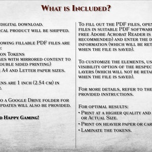 Dnd Condition Tokens PDF Player Standard Conditions Customizable ...