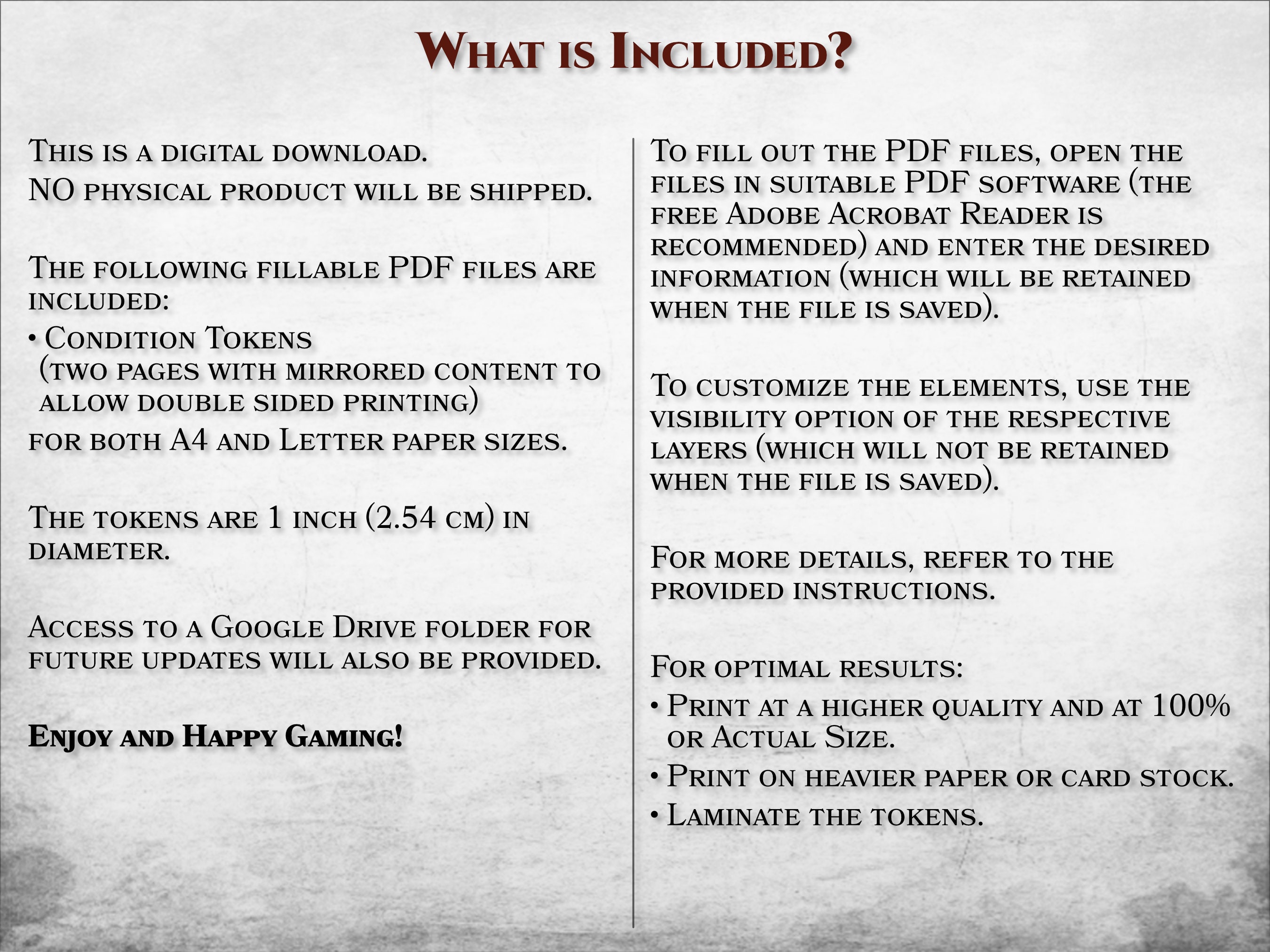 Dnd Condition Tokens PDF Player Standard Conditions - Etsy