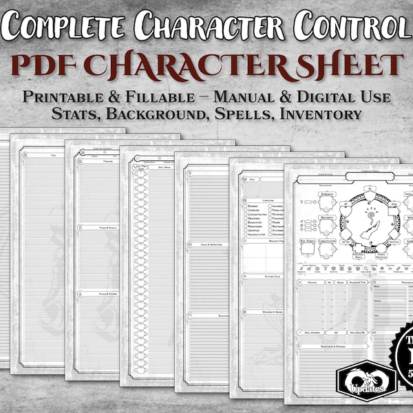 Dnd Fillable Spell Sheet - Etsy