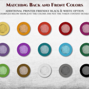 Dnd Condition Tokens PDF Player Standard Conditions Customizable ...