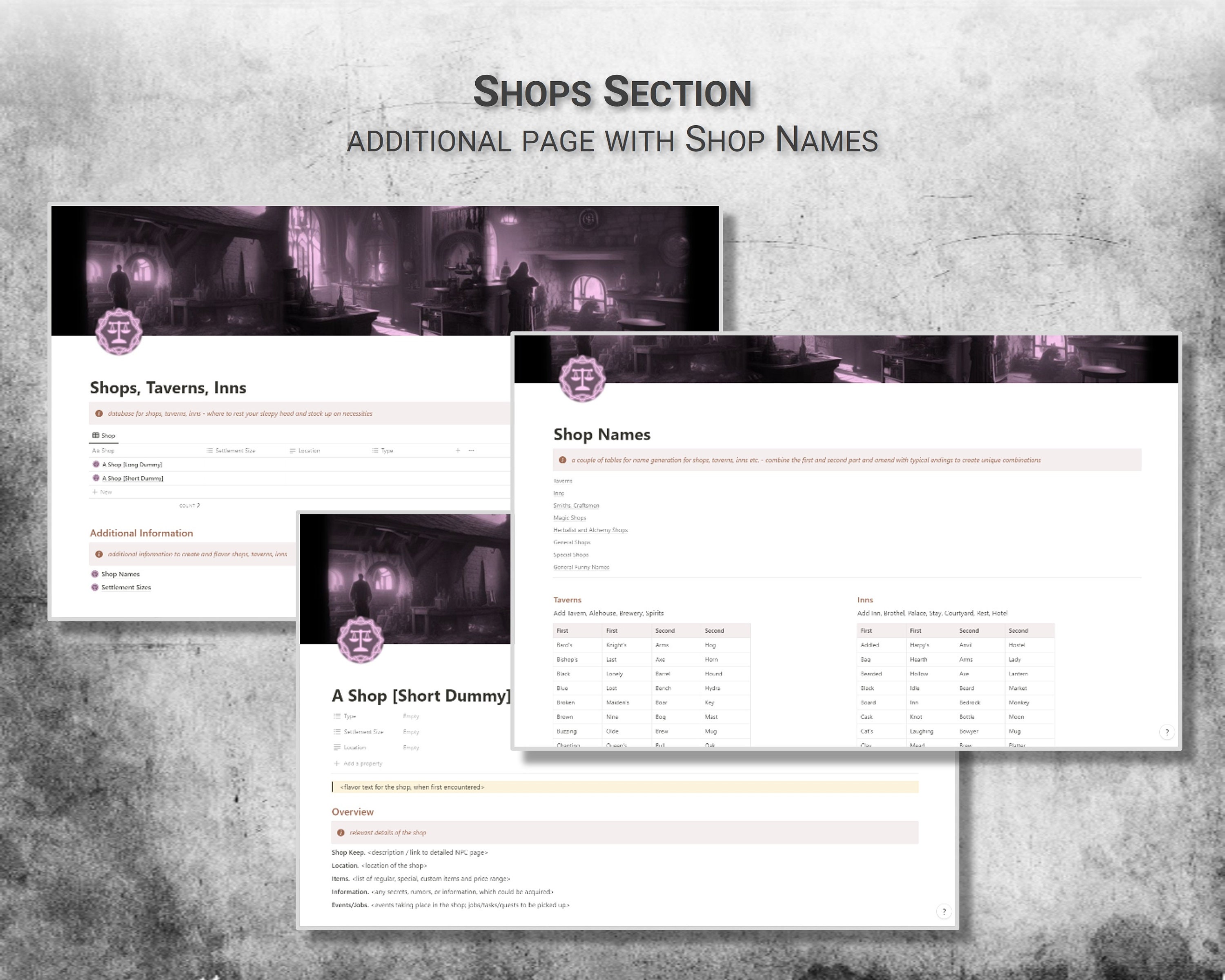 Dnd Campaign Planner RPG Notion Template Organizer DM Binder - Etsy ...