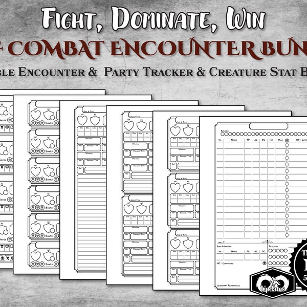 Combat Tracker Dnd - Etsy UK