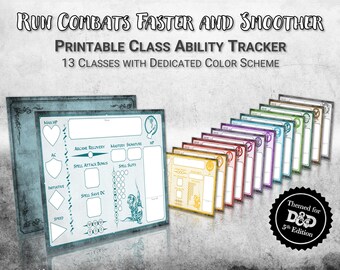 Dnd Class Tracker - Etsy