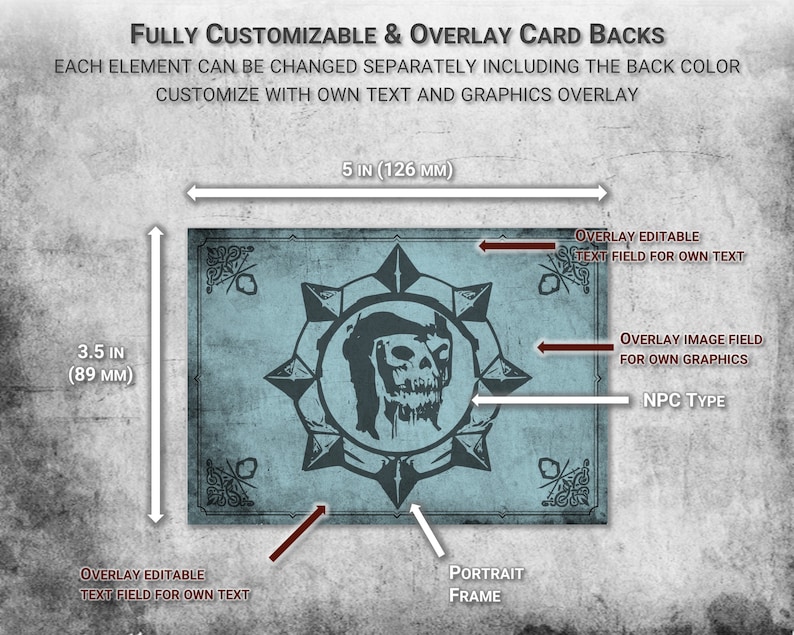 Dnd NPC Cards Monster Cards Creature Cards PDF Fillable - Etsy