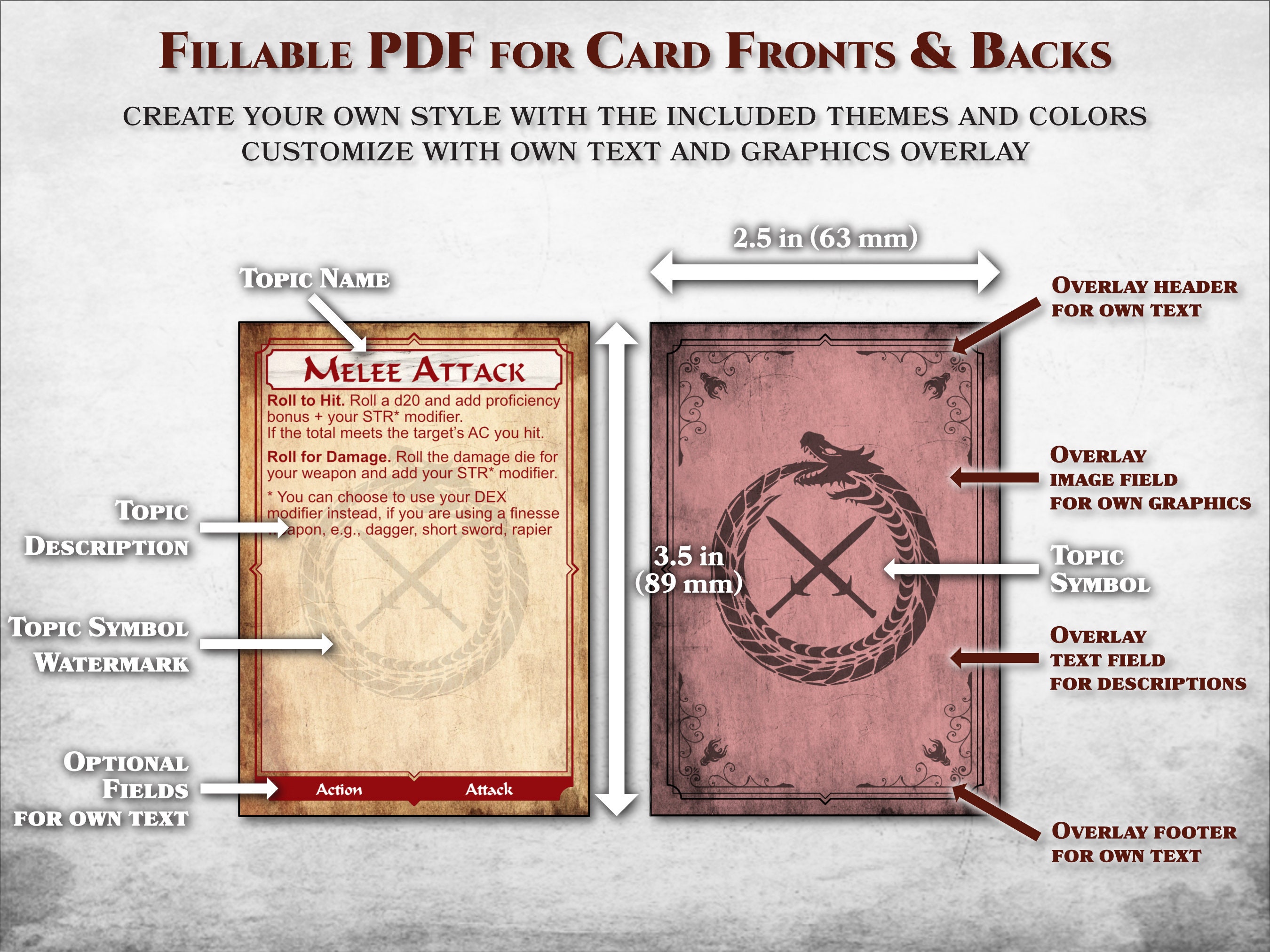 DnD Player Cheat Cards PDF Fillable New Player Turn Guide - Etsy.de