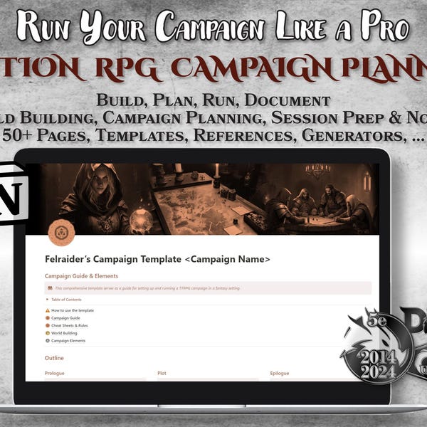 D&d Life Planner - Etsy