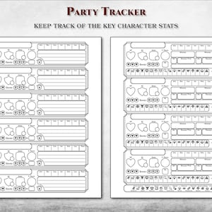 Dnd Encounter Bundle PDF Fillable Initiative Tracker Combat Monster ...
