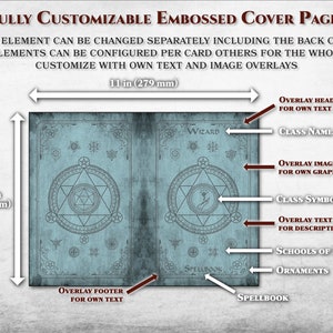 Dnd Spell Book Pages Sheets PDF Fillable for Every Class Customizable ...