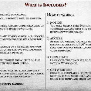 Dnd Campaign Planner RPG Notion Template Worldbuilding Organizer DM ...