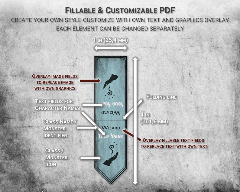 Dnd Initiative Tacker PDF Fillable Token for All Classes - Etsy