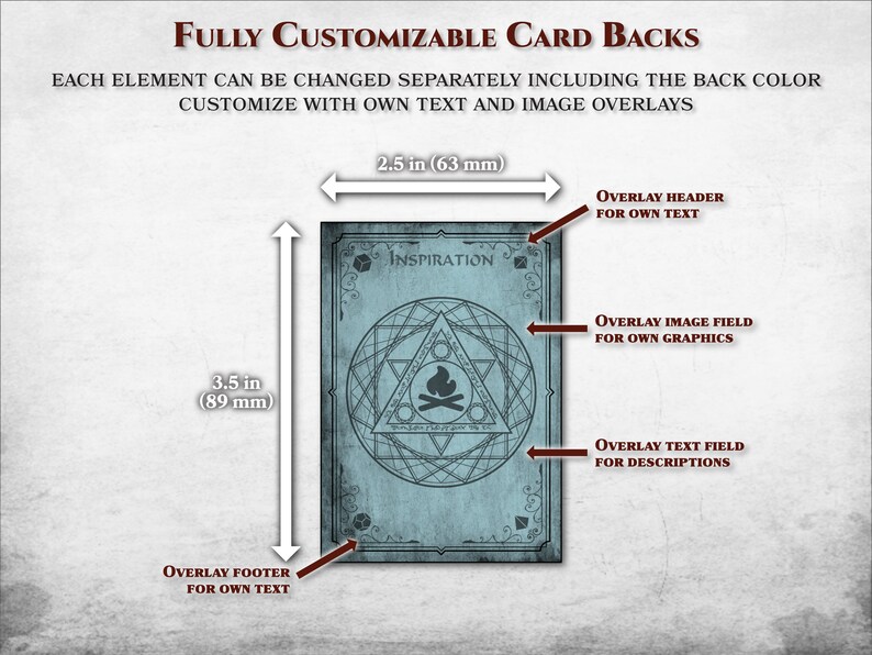 Dnd Exploration Inspiration Cards PDF Fillable 40 Effects Customizable ...