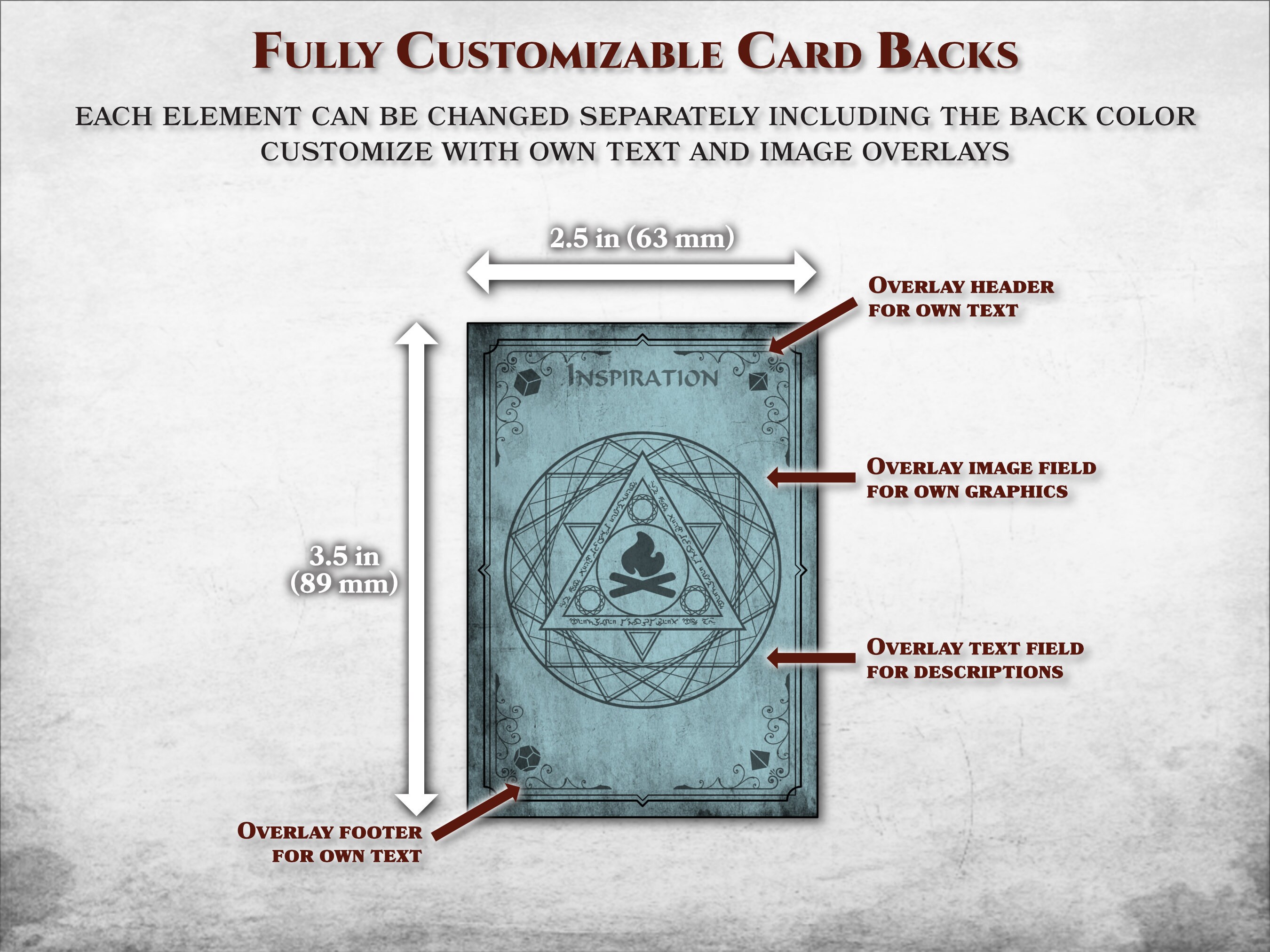 Dnd Exploration Inspiration Cards PDF Fillable 40 Effects Customizable ...