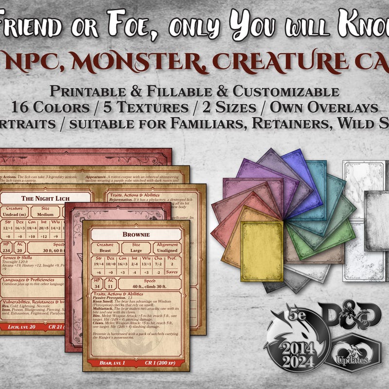 2024 Dnd Spell Cards - Etsy