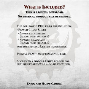 Dnd 2024 Player Cheat Sheet PDF Turn Guide New Player Guide Quick ...