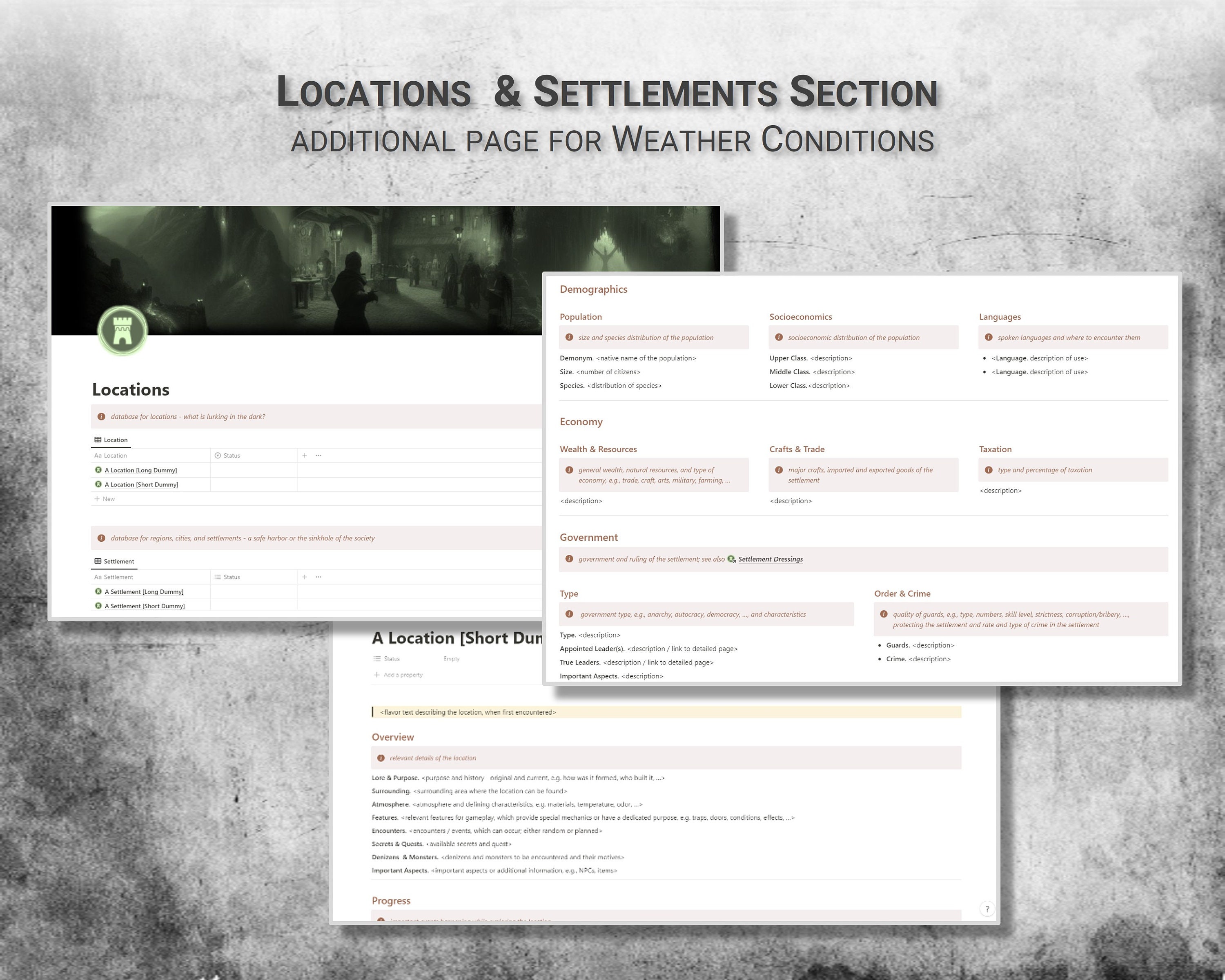 Dnd Campaign Planner RPG Notion Template Organizer DM Binder - Etsy ...