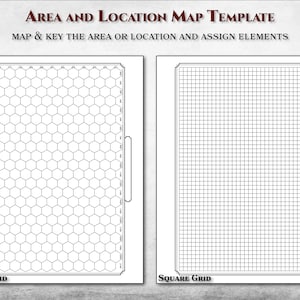 Dnd Explorer Delver Bundle PDF Fillable Resource Tracker Map Hex ...