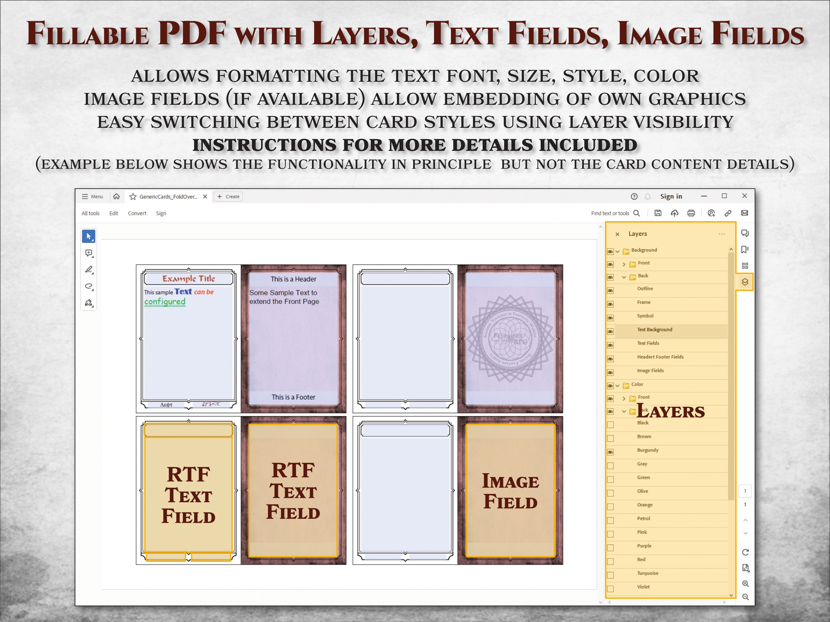 Dnd Exploration Inspiration Cards PDF Fillable 40 Effects Customizable ...