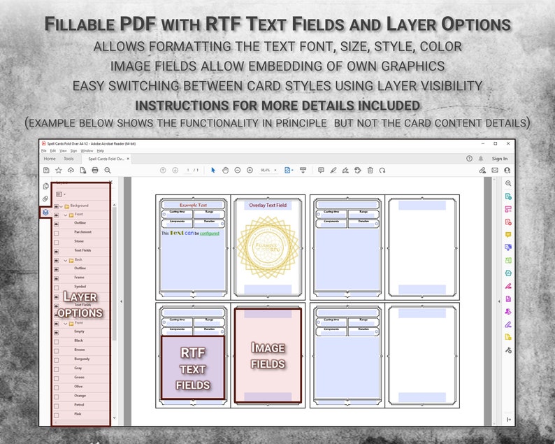 Dnd Spell Cards PDF Fillable for Every Class Customizable - Etsy