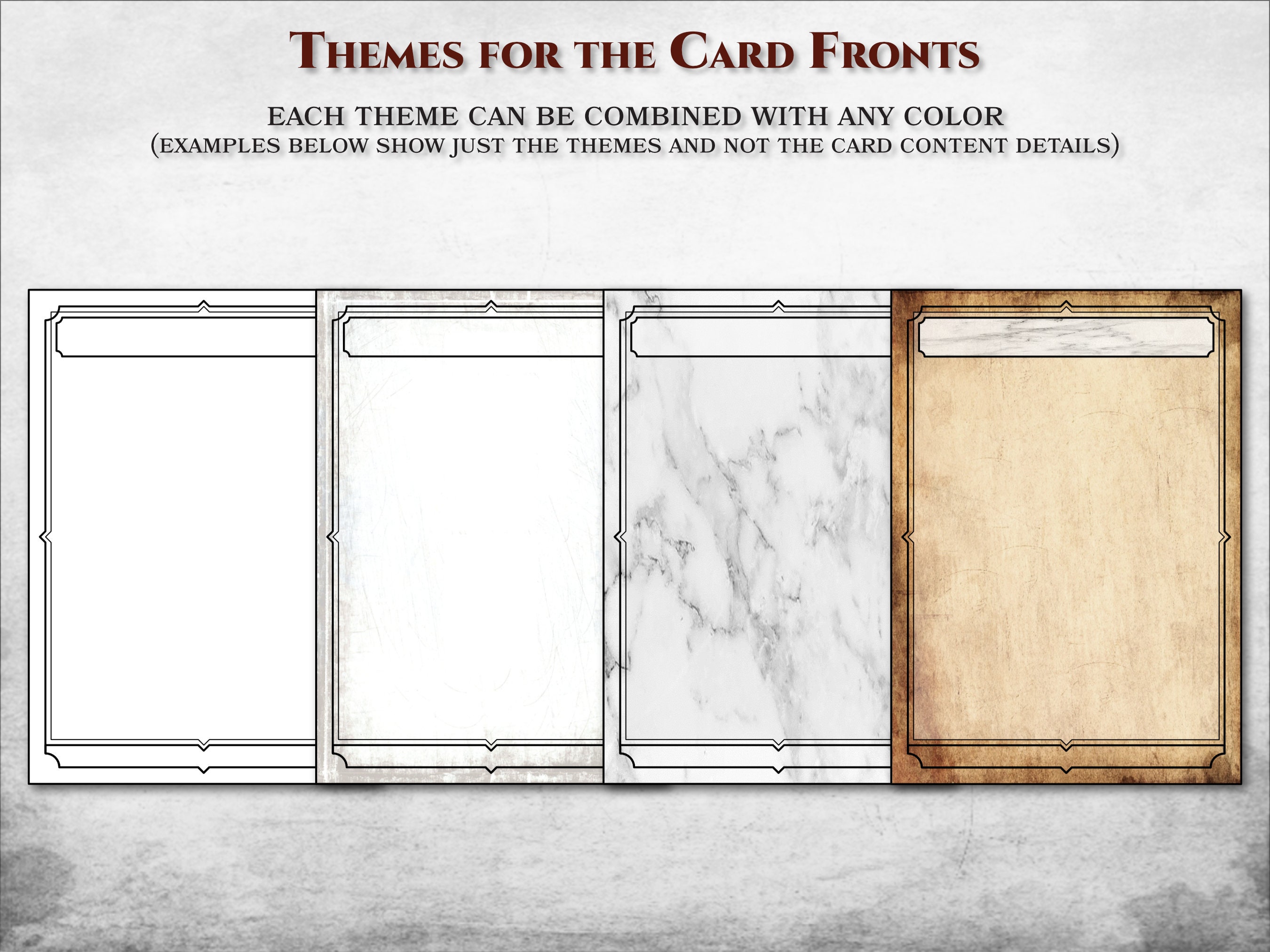 Dnd Exploration Inspiration Cards PDF Fillable 40 Effects Customizable ...