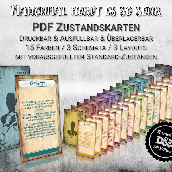 Dnd 5e Karten - Etsy