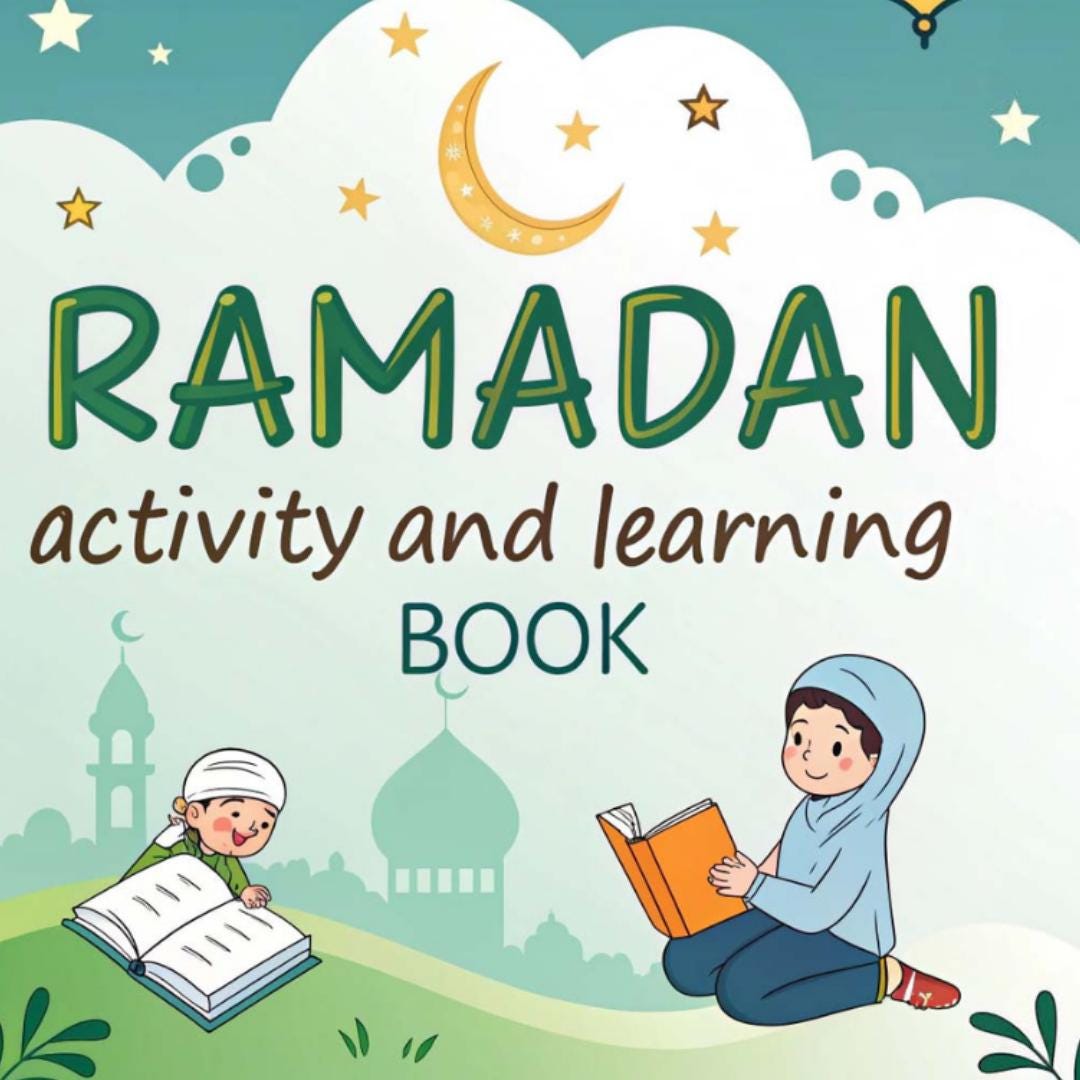 Ramadan Activity Book for Kids - Printable Islamic Worksheets, Coloring ...