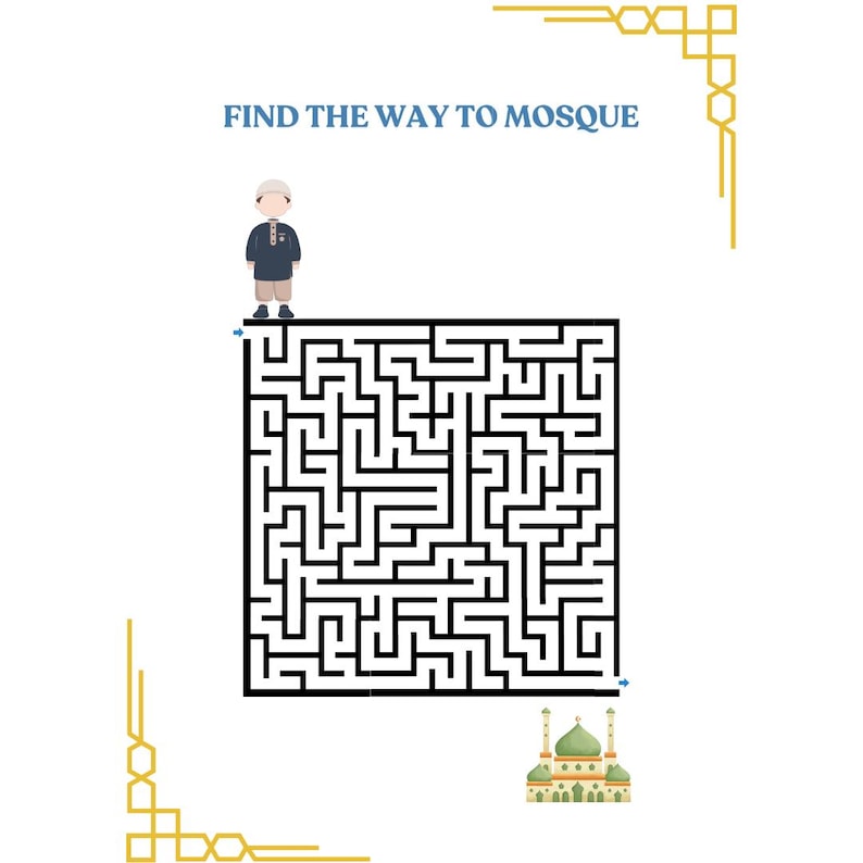 Ramadan Activity Book for Kids - Printable Islamic Worksheets, Coloring ...