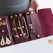 Leather Jewelry Roll, Custom Jewelry Travel Roll, Jewelry Roll for ...