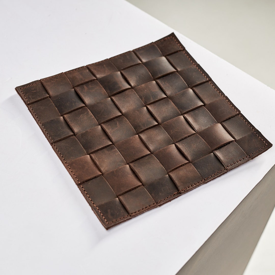 Leather Trivet, Woven Trivet, Custom Trivet, Personalized Trivet ...