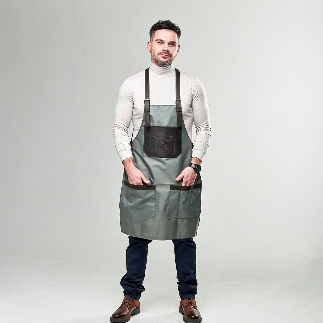 Custom Dad Apron, Engraved Apron for Dad, Grill Master Apron, Grilling ...