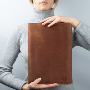 Leather Notebook Cover A4, Large Notebook, Engraved Notebook, Custom ...