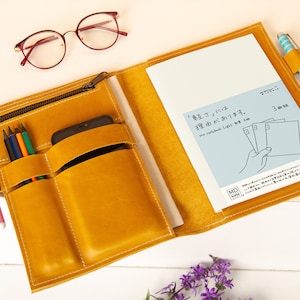 Leather Midori A5 Notebook Cover, Personalized Midori Cover A5, Midori ...