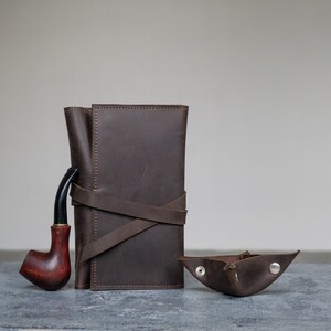 Custom Pipes Roll, Handmade Pipes Case, Leather Tobacco Pouch, Leather ...