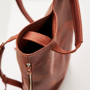 Leather Convertible Bag to Backpack, Everyday Tote Bag, Convertible ...